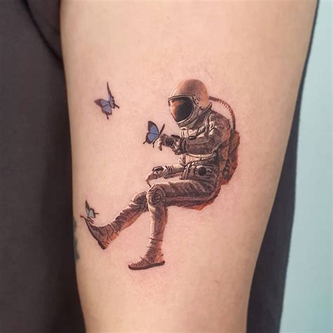Share 83 Astronaut Tattoo Outline Latest In Coedo Vn