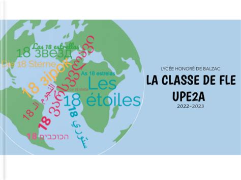 Livre numérique réalisé par les élèves de la classe FLE UPE2A