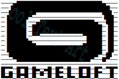 ascii art gameloft logo copy paste code cool ascii text art 4 u