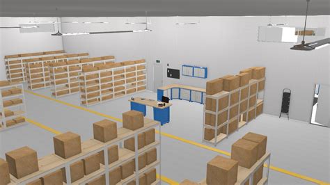 Centro de Distribuição de Marcon Planta 3D Mooble Marcon