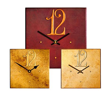 Square Clock Decorative Artefacts