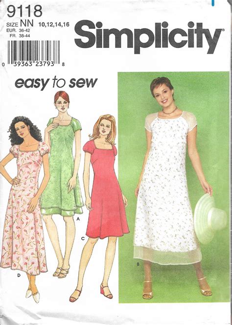 Sewing Fiber UNCUT Size 12 14 16 Simplicity 8599 Misses Miss Petite