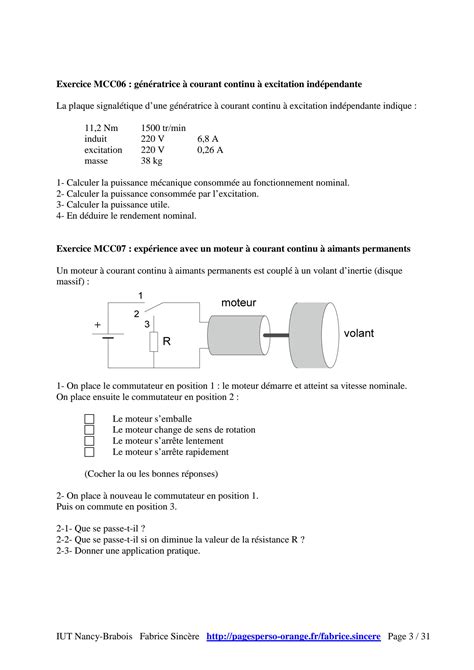 SOLUTION Exercices Machine Courant Continu Studypool
