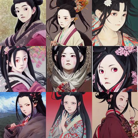 A Masterpiece Portrait Painting Of Nezuko Kamado Stable Diffusion