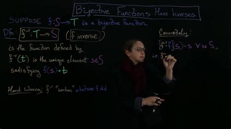 bijective functions have inverses youtube