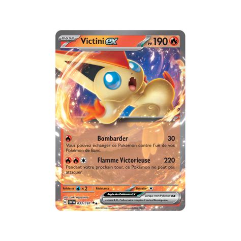 Modifier Victini ex Pv 190 033 197 Carte Double Rare Écarlate et