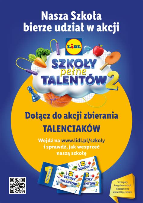 Nasza szkoła bierze udział w akcji Szkoły pełne talentów Lidl