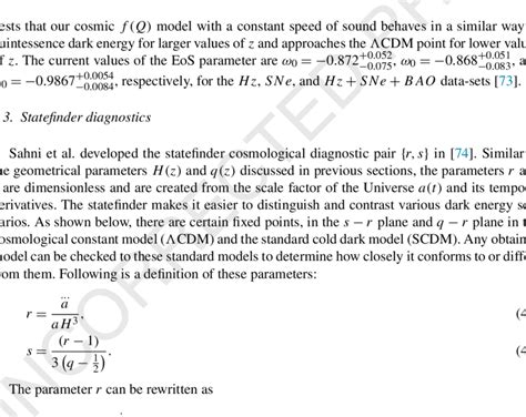 the graphical behavior of the eos parameter with the constraint values download scientific
