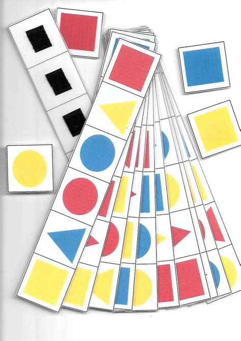 Several Pieces Of Paper With Different Shapes On Them