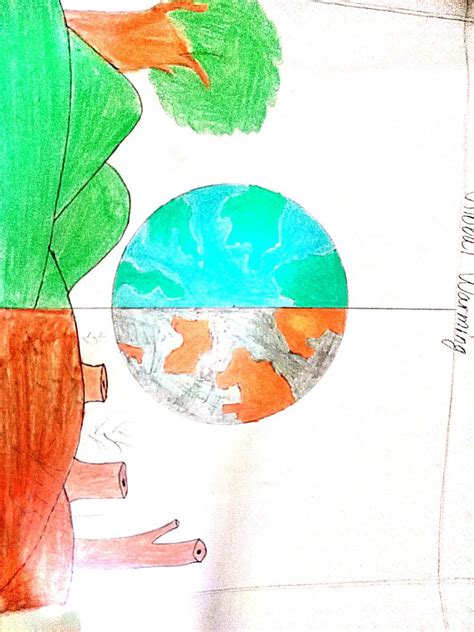 Global Warming Poster Making India Ncc