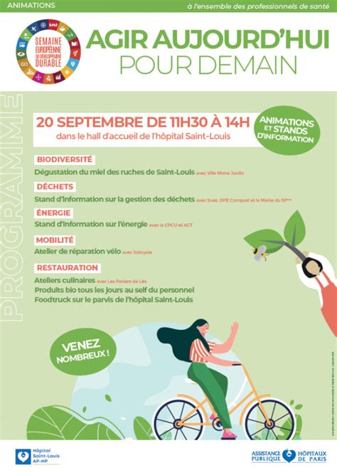 Semaine Europ Enne Du D Veloppement Durable H Pital Saint Louis