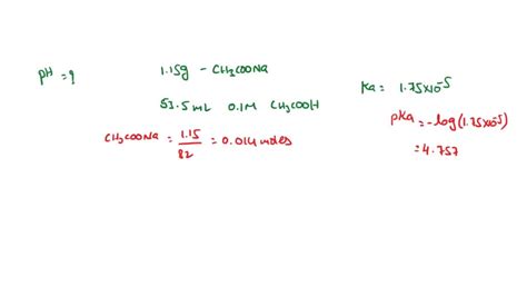 SOLVED 1 Calculate The PH Of Solution Prepared By Dissolvlng 1 30 G