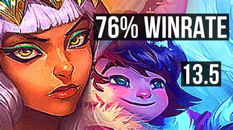 QIYANA Vs NUNU WILLUMP MID 76 Winrate Rank 7 Qiyana Legendary