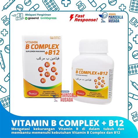 Jual Vitamin B Complex B Per Botol Isi Kaplet Shopee Indonesia