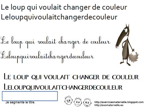 Segmentation Loup Changer De Couleur Je Te Veux