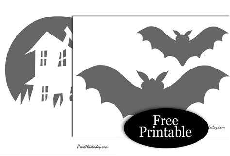 Printable Haunted House Stencil Coolest Free Printables Atelier Yuwa