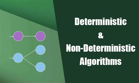 deterministic and non deterministic algorithms codecrucks