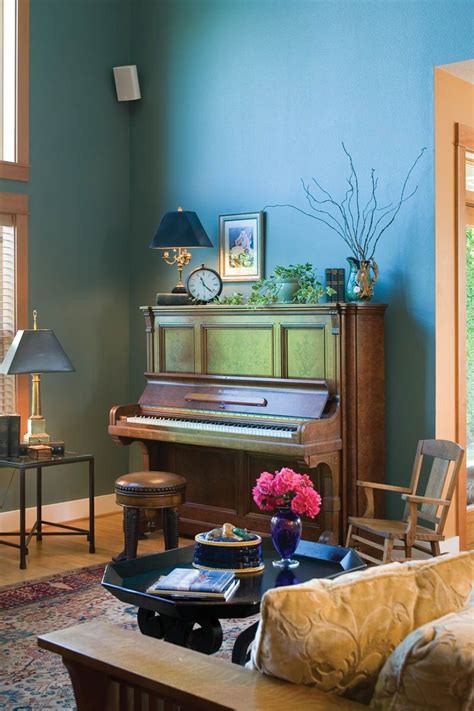 Grandboro Craftsman Home Piano Living Rooms Piano Room Decor Piano