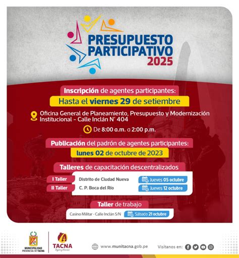 Noticias de la Institución Municipalidad Provincial de Tacna