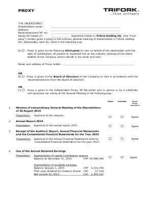 Fillable Online Shareholders Name Fax Email Print PdfFiller