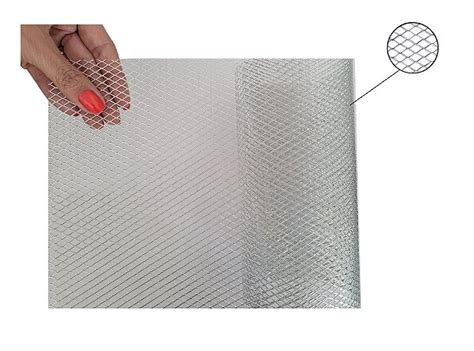 Tela Alumínio Expandido 25x100 Para Ralos anti Insetos 4x7 ZNubi