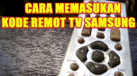 Kode Remot Tv Samsung Lengkap Dengan Cara Settingnya YouTube