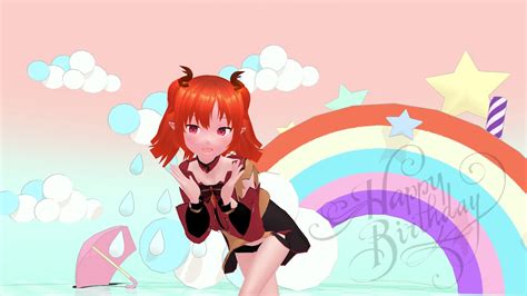 Happy Birthday Draki Kona Mmd Ai No Uta Youtube