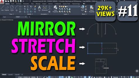 11 Mirror Stretch Scale In AutoCAD DeepakVerma Dp YouTube