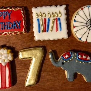 Carnival Sugar Cookies Circus Sugar Cookies Circus Party Etsy