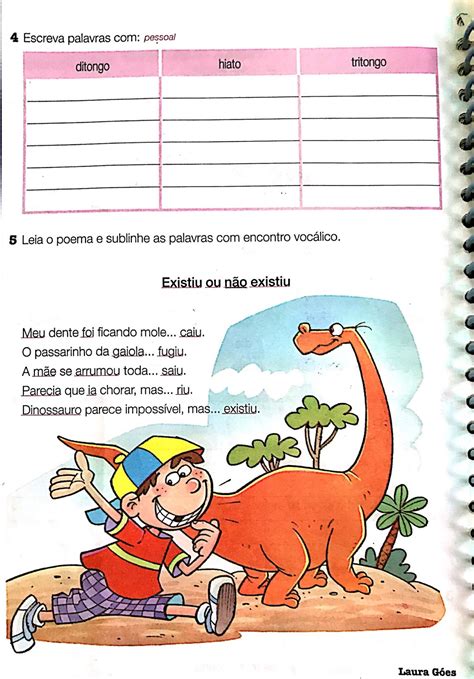 Encontro Vocálico e consonantal Hora de Colorir Atividades escolares