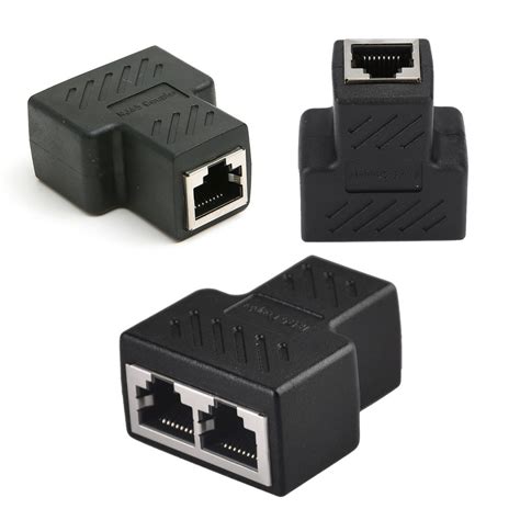 Adaptador Duplicador Cabo De Rede Rj Ethernet Splitter Divisor Y