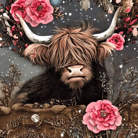 Community Page 8 Of 126623 Creative Fabrica Highland Cow Painting