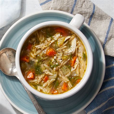 Greek Lemon Chicken Orzo Soup Recipe Eatingwell