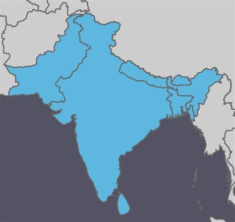 India Sri Lanka Pakistan Bangladesh Nepal Bhutan And The Maldives
