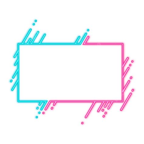 Borda Neon Azul E Rosa Png Borda De Neon Fronteira N On Imagem Png