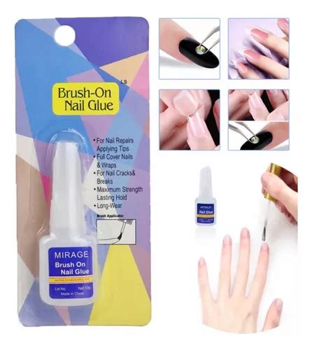 Resina Glue Pegamento Para Tip Uñas Presson Transparente 4pz MercadoLibre