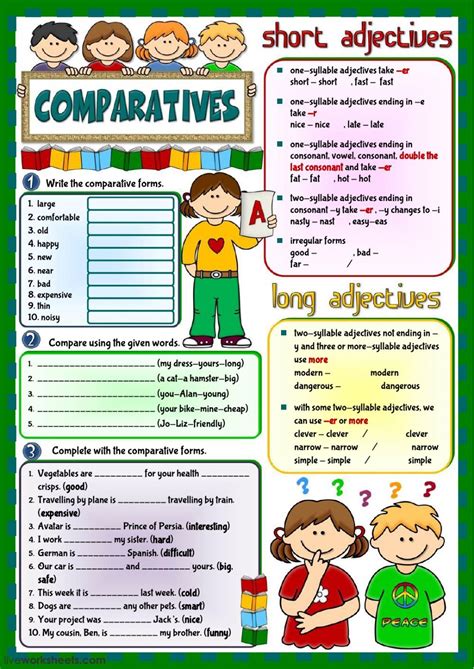 Comparative Adjectives Exercises