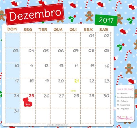 Pin på calendários