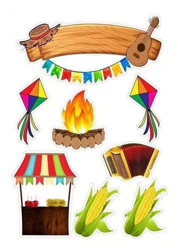 Topo Topper De Bolo Personalizado Festa Junina à venda em Porangatu