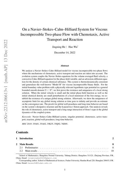 pdf on a navier stokes cahn hilliard system for viscous incompressible two phase flow with