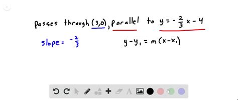 solved write an equation for a linear function whose graph has the given characteristics see
