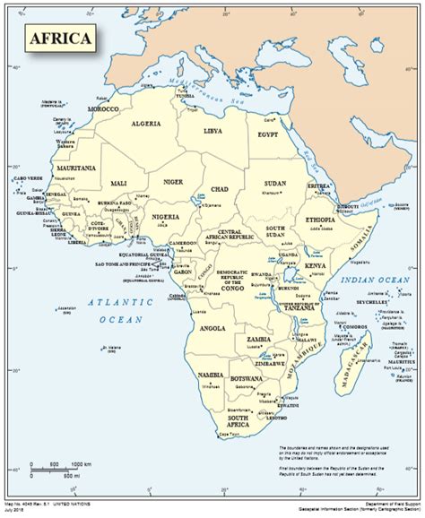 Mapa da África Lista de Países e Capitais Tipos de mapa e Curiosidades