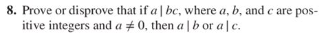 solved 8 prove or disprove that if a bc where a b and c