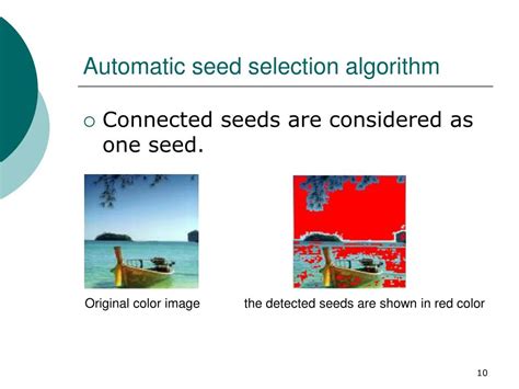 ppt automatic seeded region growing for color image segmentation powerpoint presentation id