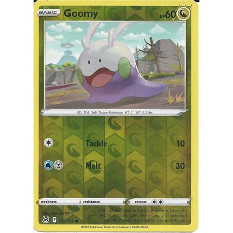 Pokemon Trading Card Game 132 196 Goomy Reverse Holo SWSH 11 Lost