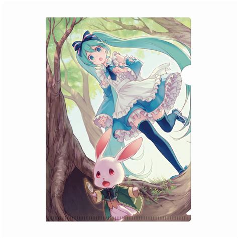 Set Of 3 Vocaloid Hatsune Miku Clear File Document Folders