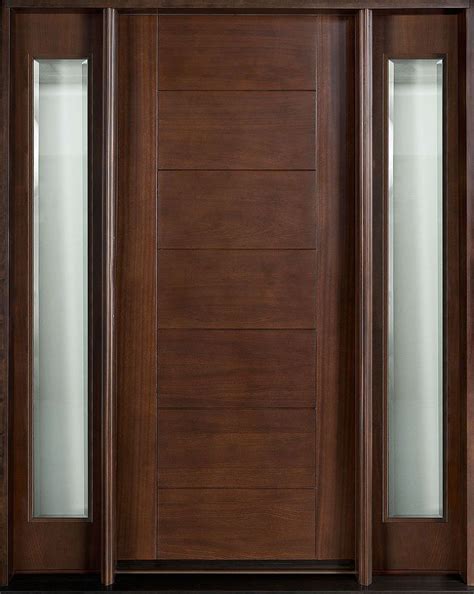 Custom Wood And Glass Grooved Doors Modern Exterior Doors