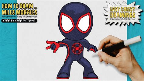How To Draw MILES MORALES Spider Man Across The Spider Verse Easy