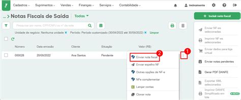 Como inserir uma nota de devolução de compra Bling