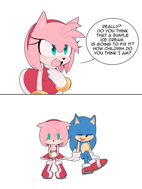 Sonic The Hedgehog And Amy Rose Sonic Drawn By Toonsite Danbooru